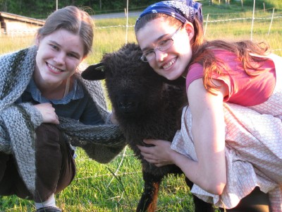 cute-lamb-with-Emily-and-Anna - Living with Gotlands